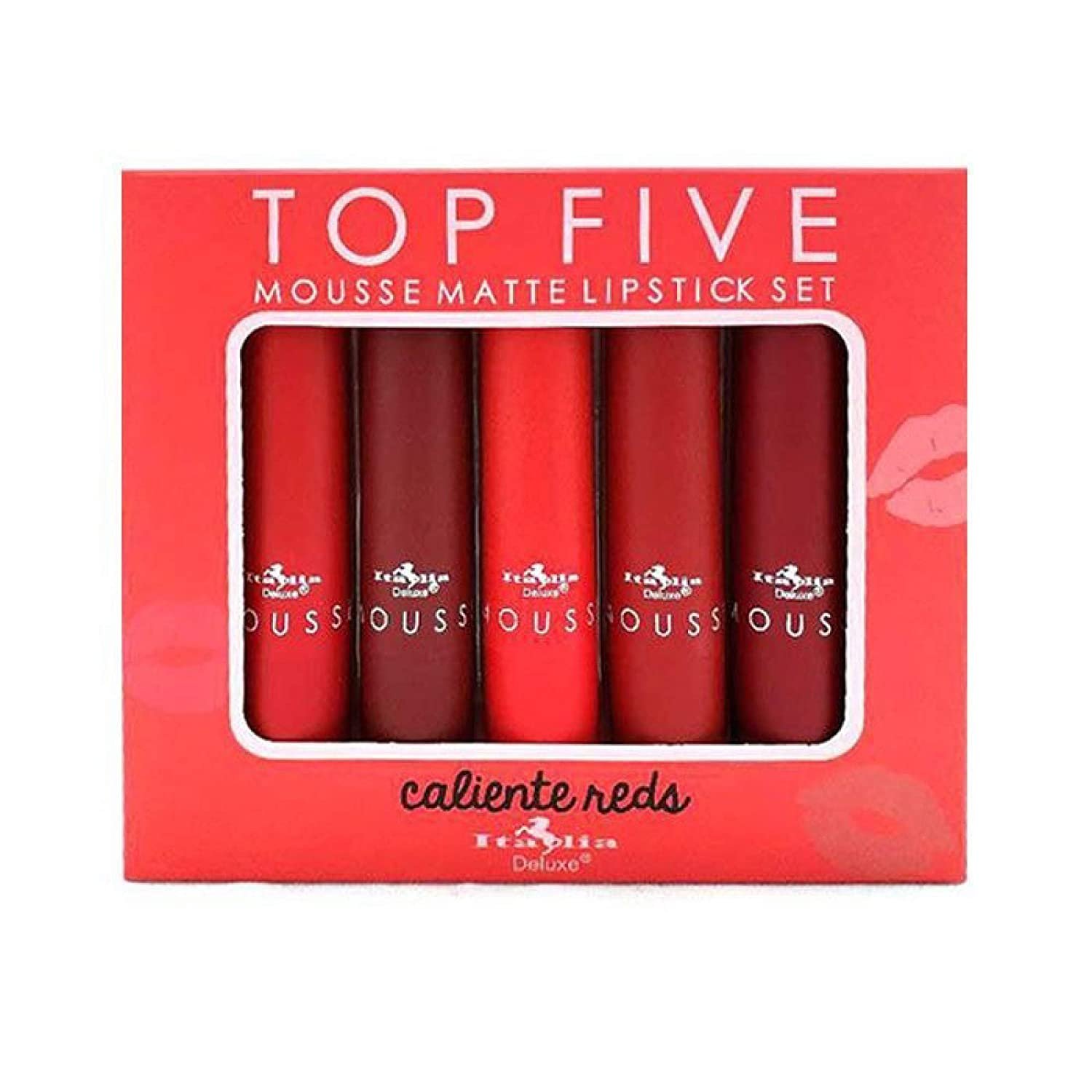 Kit de 5 Labiales en Barra Caliente Reds Italia Deluxe - Mundo Compras ...
